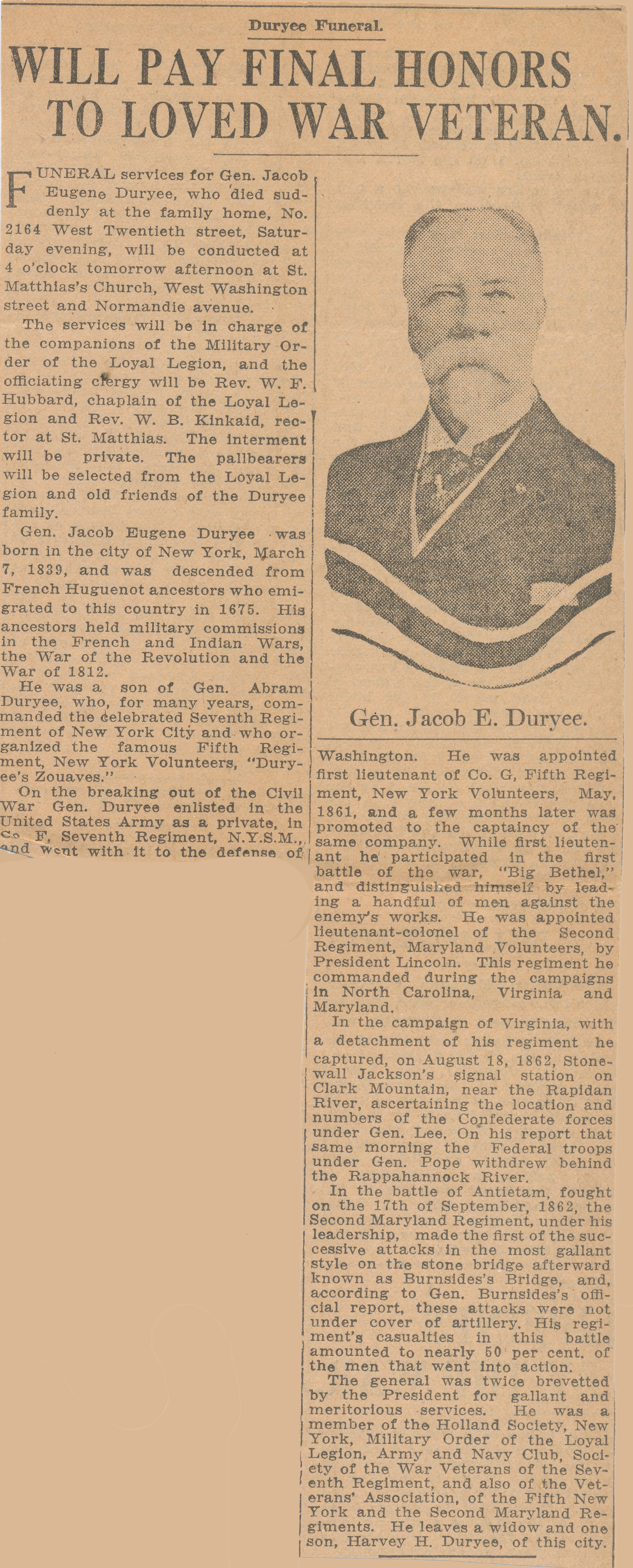 Writings of Jacob Eugene Duryée | Duryee.net